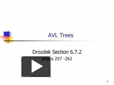 PPT – AVL Trees PowerPoint presentation | free to view - id: 795300-MDEyN