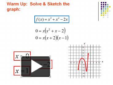 PPT – Warm Up: Solve PowerPoint presentation | free to download - id ...