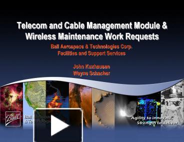 PPT – Telecom and Cable Management Module PowerPoint presentation ...