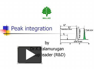 Peak integration presentation | free to view