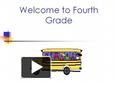 Welcome to Fourth Grade presentation | free to view