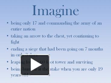 PPT – Imagine PowerPoint presentation | free to view - id: 799b46-MGJjN
