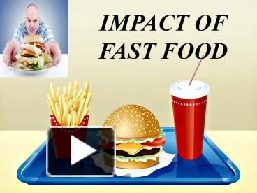 Impact of fast food presentation | free to download