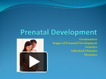 PPT – Prenatal Development PowerPoint presentation | free to view - id ...
