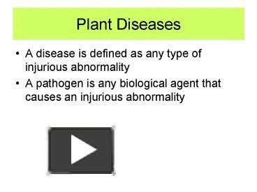 Plant Diseases presentation | free to view
