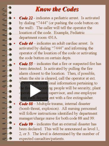 PPT – Know the Codes PowerPoint presentation | free to download - id ...