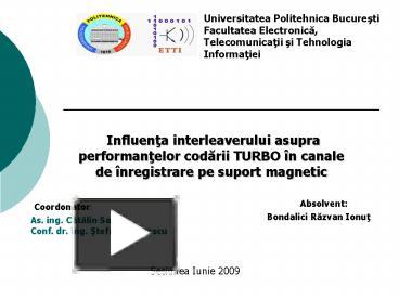 PPT – Applications of Turbo Codes PowerPoint presentation | free to ...