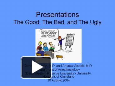 Presentations The Good, The Bad, and The Ugly presentation | free to view