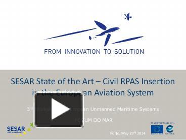 PPT – SESAR State of the Art PowerPoint presentation | free to view ...