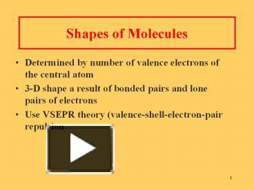 PPT – Shapes of Molecules PowerPoint presentation | free to download ...
