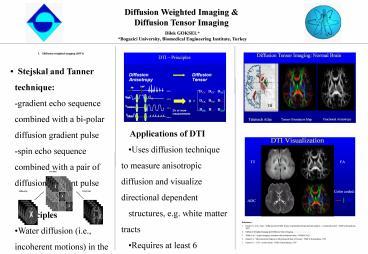 Diffusion Weighted Imaging presentation | free to view