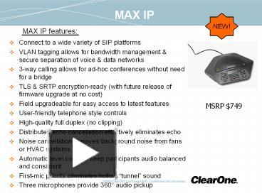 MAX IP presentation | free to download