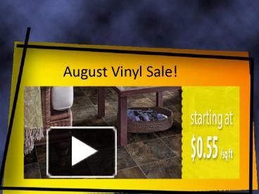 PPT – August Vinyl Promo at Carpet Express PowerPoint presentation ...