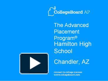 The Advanced Placement Program presentation | free to download
