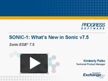 SONIC-1: What presentation | free to download