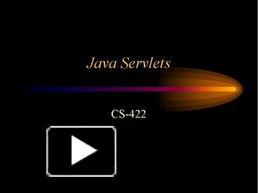 Java Servlets presentation | free to download