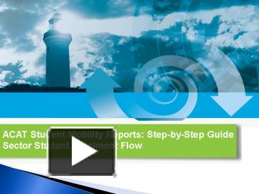 ACAT Student Mobility Reports: Step-by-Step Guide presentation | free ...