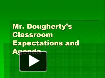 Mr. Dougherty presentation | free to download