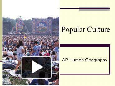 PPT – Popular Culture PowerPoint presentation | free to view - id ...