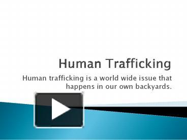 Human Trafficking presentation | free to download