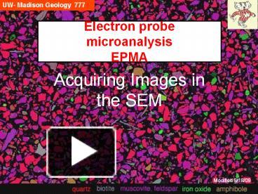 PPT – Acquiring Images in the SEM PowerPoint presentation | free to ...