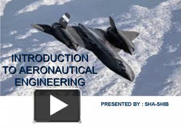 PPT – Aeronautical Engineering in Pune PowerPoint presentation | free ...