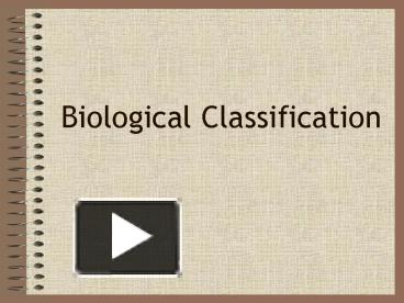 Biological Classification presentation | free to view