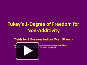 PPT – Tukey PowerPoint presentation | free to download - id: 7acf4a-MzZkZ