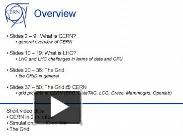 PPT – Slides 2 9 : What is CERN PowerPoint presentation | free to view ...