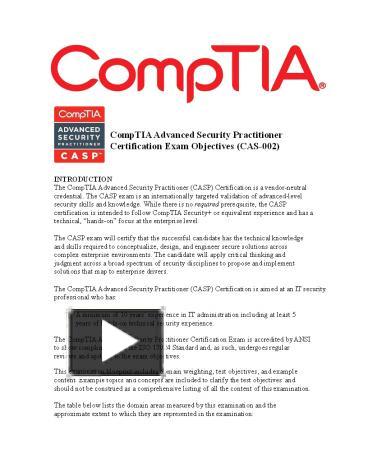 PPT – CAS-002 VCE Exam PowerPoint presentation | free to download - id ...