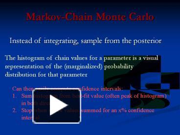 PPT – Markov-Chain Monte Carlo PowerPoint presentation | free to ...