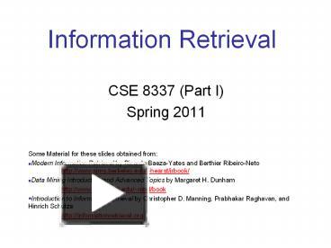 Information Retrieval presentation | free to download