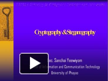 PPT – Cryptography PowerPoint presentation | free to download - id ...