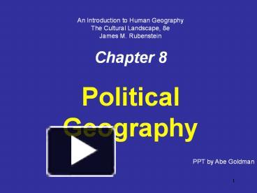Political Geography presentation | free to view