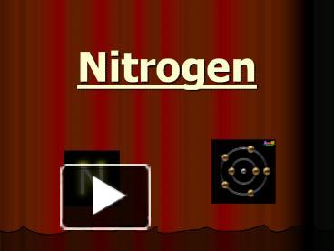 Nitrogen presentation | free to view