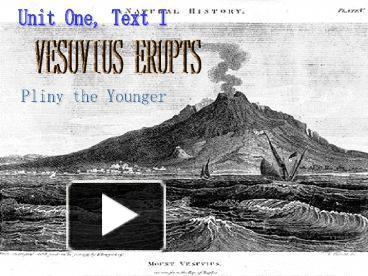 VESUVIUS ERUPTS presentation | free to view