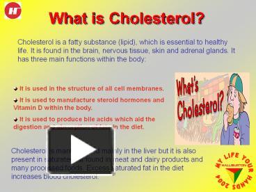 What is Cholesterol? presentation | free to download