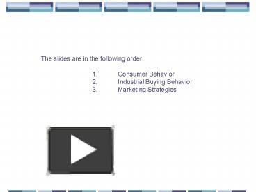 The slides are in the following order presentation | free to download