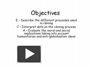 PPT – Objectives PowerPoint presentation | free to download - id ...