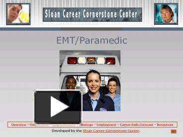 EMT/Paramedic presentation | free to view