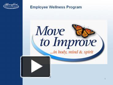 Employee Wellness Program presentation | free to view