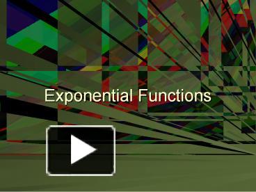 Exponential Functions presentation | free to download