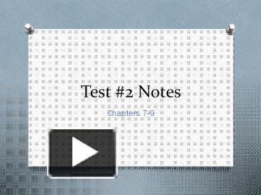 PPT – Test #2 Notes PowerPoint presentation | free to download - id ...