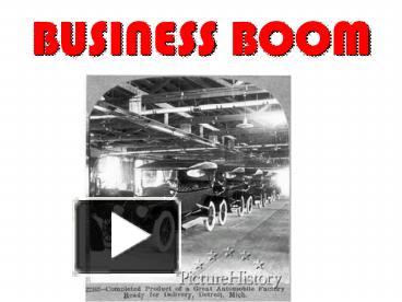 PPT – BUSINESS BOOM PowerPoint presentation | free to download - id ...