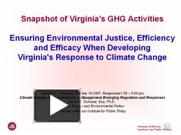 PPT – Snapshot of Virginia PowerPoint presentation | free to download ...