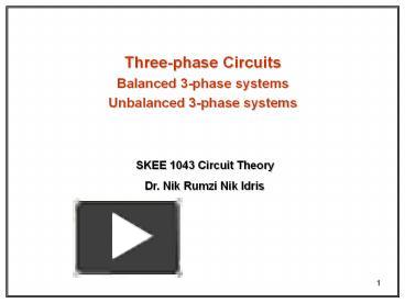 Three-phase Circuits presentation | free to view