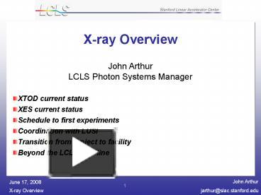 X-ray Overview presentation | free to download