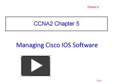 PPT – CCNA2 Chapter 5 PowerPoint presentation | free to view - id ...
