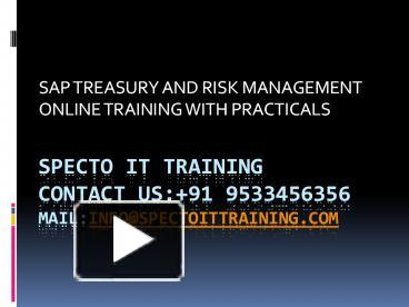 PPT – sap trm online training PowerPoint presentation | free to ...