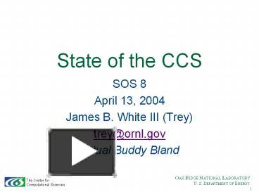 State of the CCS presentation | free to download
